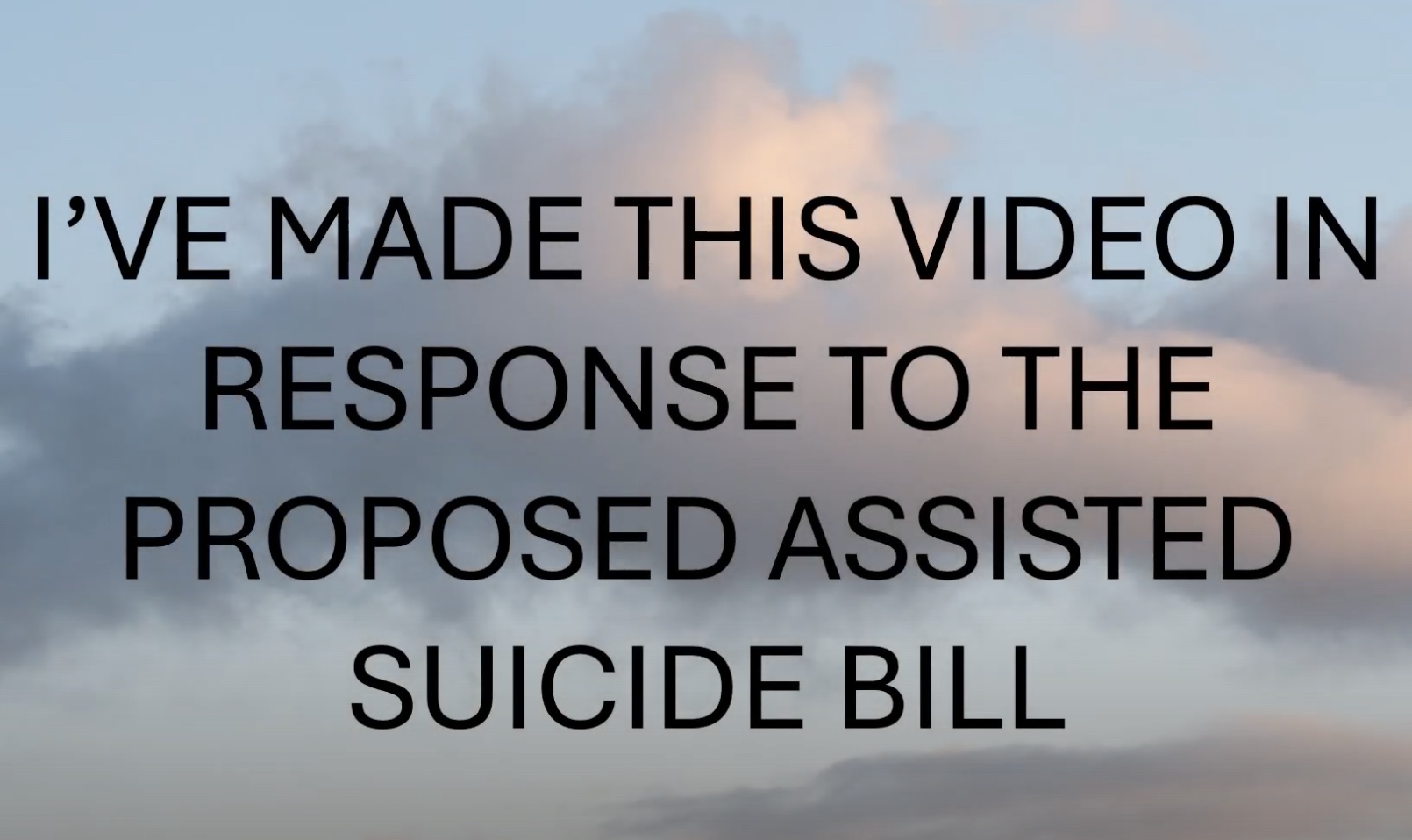 Assisted Suicide Bill – five hours of debate to step back from the edge ...