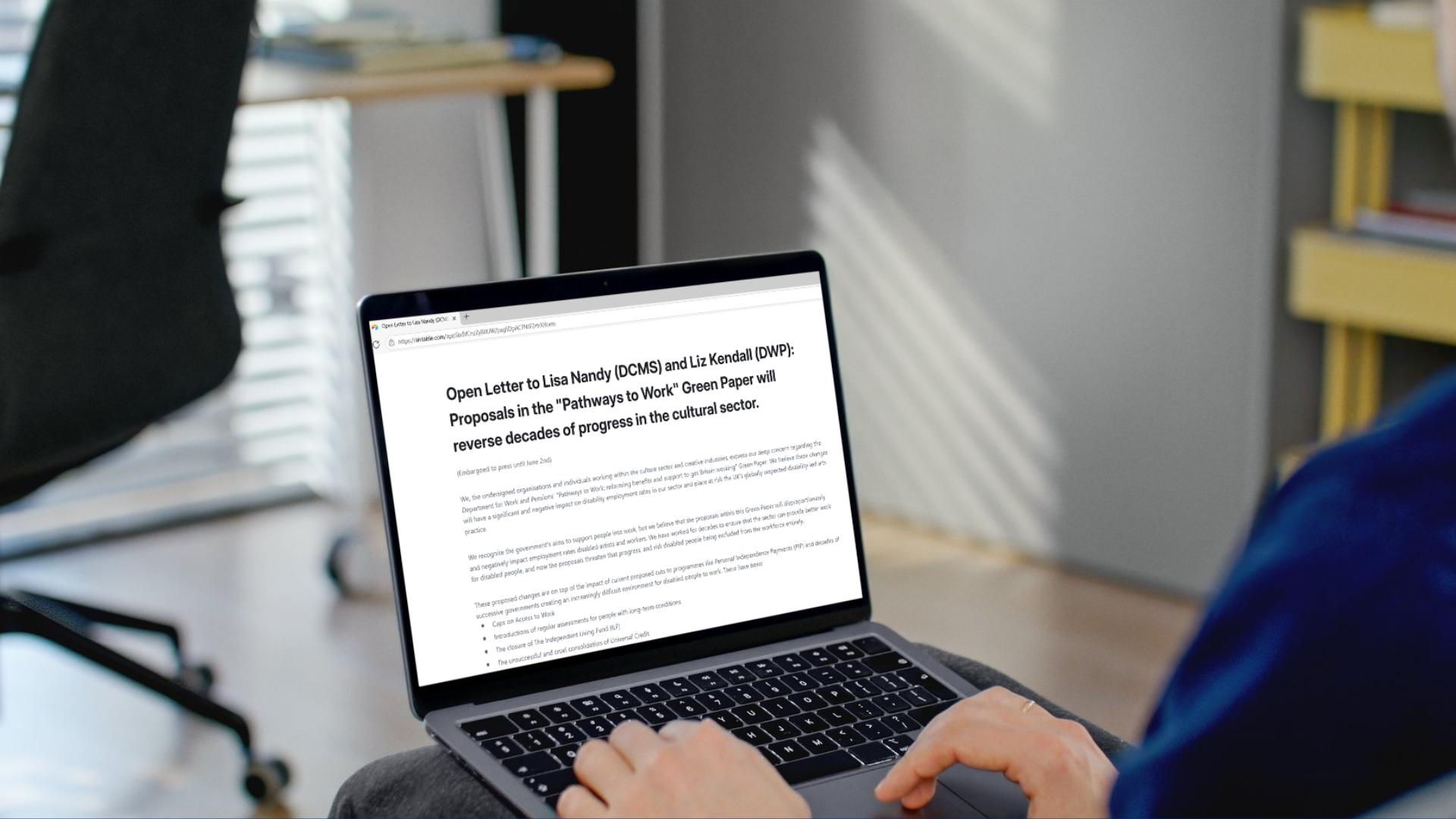 News - Open letter against Access to Work reforms gains over 2,600 ...